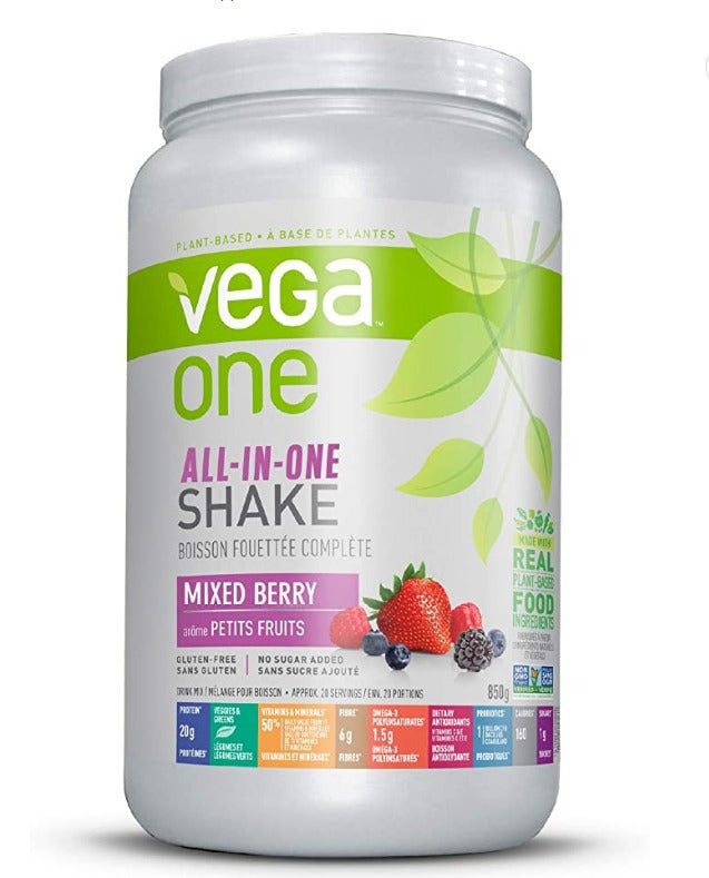 Vega One- All in one - Nutritional Shake - Large Tub - Mixed Berries ...